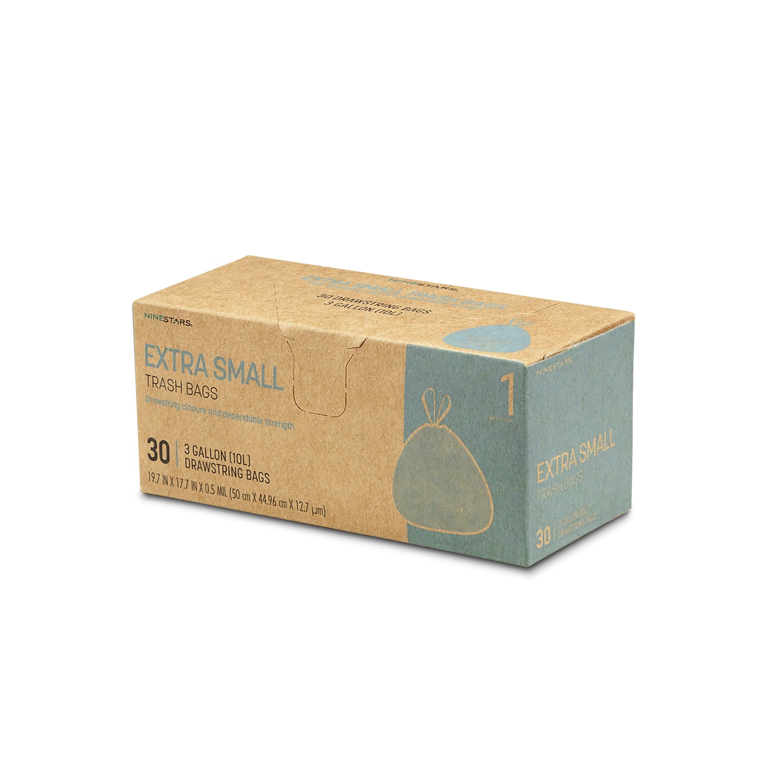 Trash Bag Drawstring Closure Dependable Strength Garbage Liner Kitchen ...