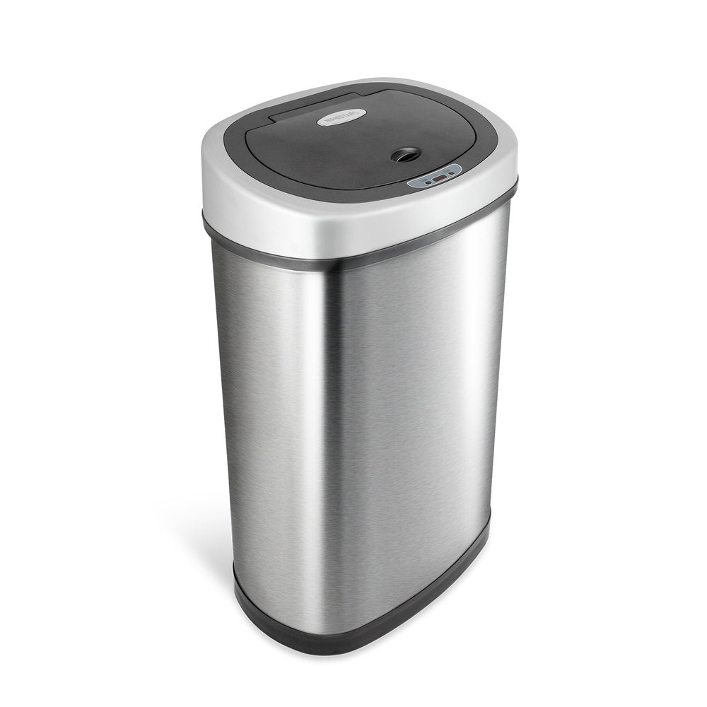 Nine Stars |Motion Sensor Trash Cans Step-On Open Top Touchless Bins