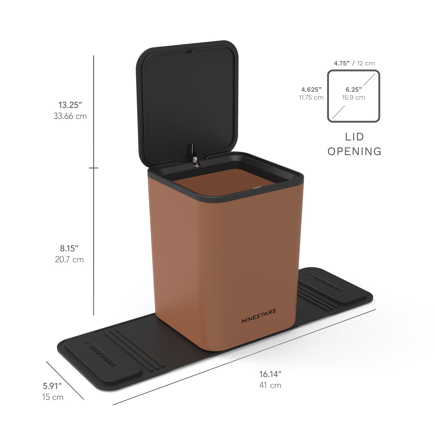 Push Top Trash Can Portable Vehicle Car Waste Bin, Mini Car Trash Can